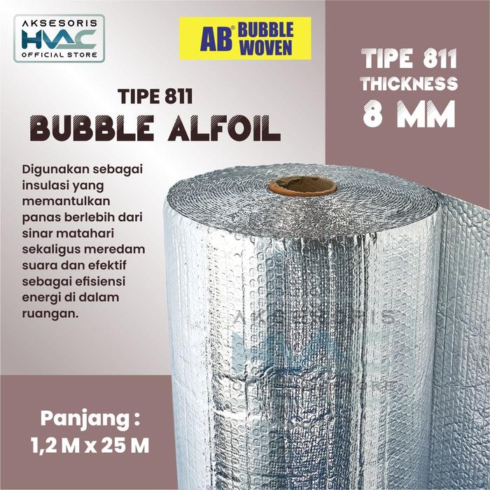 Jual Bubble Woven Alumunium Foil Insulasi Atap Merk AB B 811 AW Tebal 8 mm - Jakarta Pusat ...