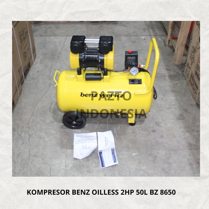 Jual BENZ MINI AIR COMPRESSOR OILLESS 2HP 1560 WATT 50 LITER BZ 8650 ...