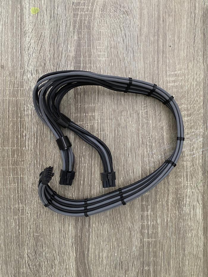 Jual Custom Sleeve Modular Cable 2x8pTo12vhpwr for PSU Enermax - Black ...