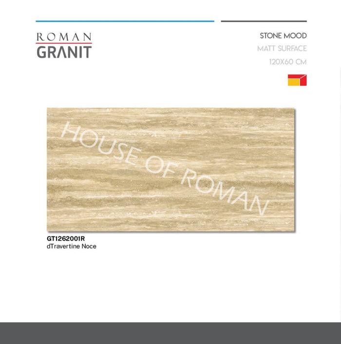 Jual ROMAN GRANITE dTravertine Noce 120x60 GT1262001R (ROMAN GRANIT ...