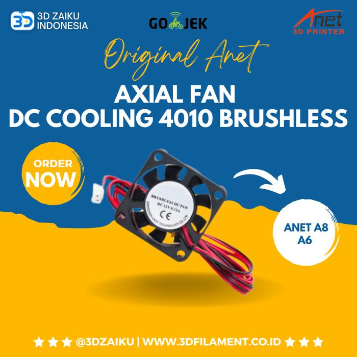 Jual Original Anet A8 A6 Axial Fan DC Cooling 4010 Brushless - Jakarta ...