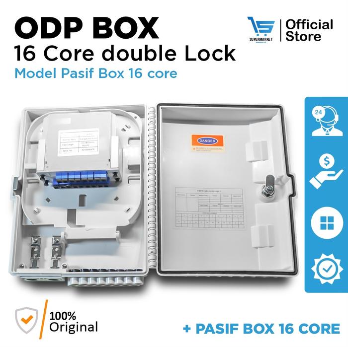 Jual ODP 8 Core Double Lock Fiber Optic FTTH FO Optical Distribution ...