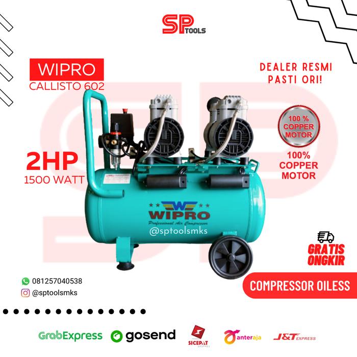 Jual COMPRESSOR / KOMPRESOR SILENT 2HP OILESS TANPA OLI WIPRO CALLISTO ...