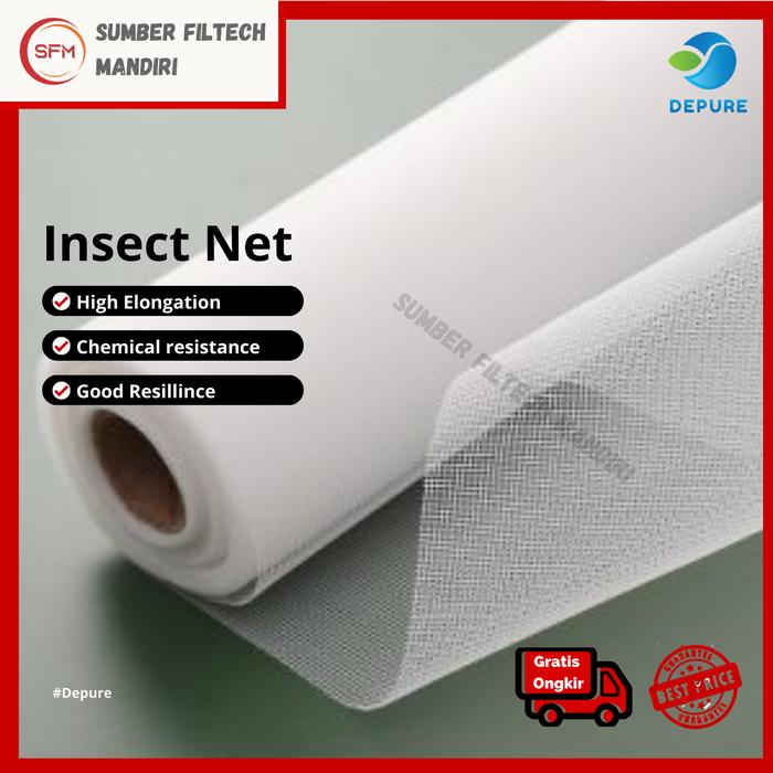 Jual Mesh Jaring Kasa Kawat Nyamuk, Insect Net (PE) Tanaman,Greenhouse ...