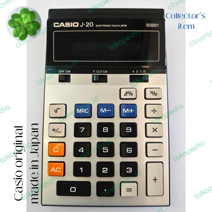 Jual Casio vintage J20 kalkulator nyala hijau original 100% baru jadul ...