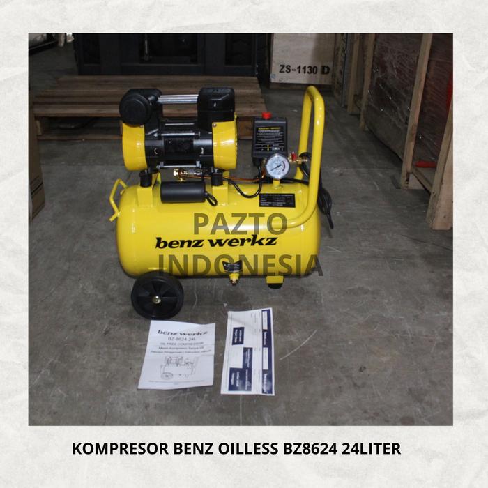 Jual BENZ MINI AIR COMPRESSOR OILLESS 960 WATT 24 LITER BZ 8624 ...