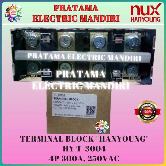Jual HANYOUNG NUX TERMINAL BLOCK BLOK HYT-3004 HY T-3004 T3004 4P 400A 250V - Jakarta Barat ...