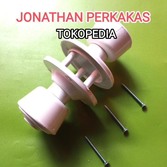 Jual tarikan knop pintu plastik kamar mandi warna putih - Jakarta Utara ...