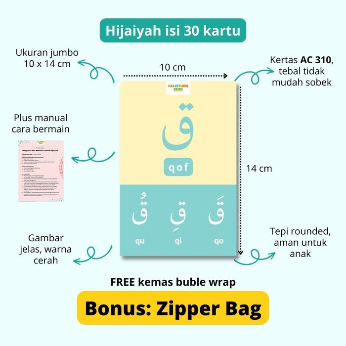 Jual Flash Card Jumbo Wipeclean Huruf ABC, Hijaiyah, dan Angka ...