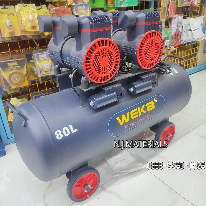 Jual Compressor Angin Silent 80 Liter 5 Hp WEKA Oilles Kompresor ...