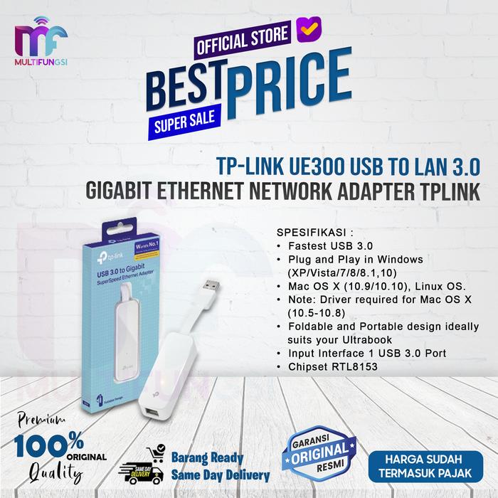 Jual TP-LINK UE300 USB To LAN 3.0 Gigabit Ethernet Network Adapter TPLINK - Jakarta Pusat ...