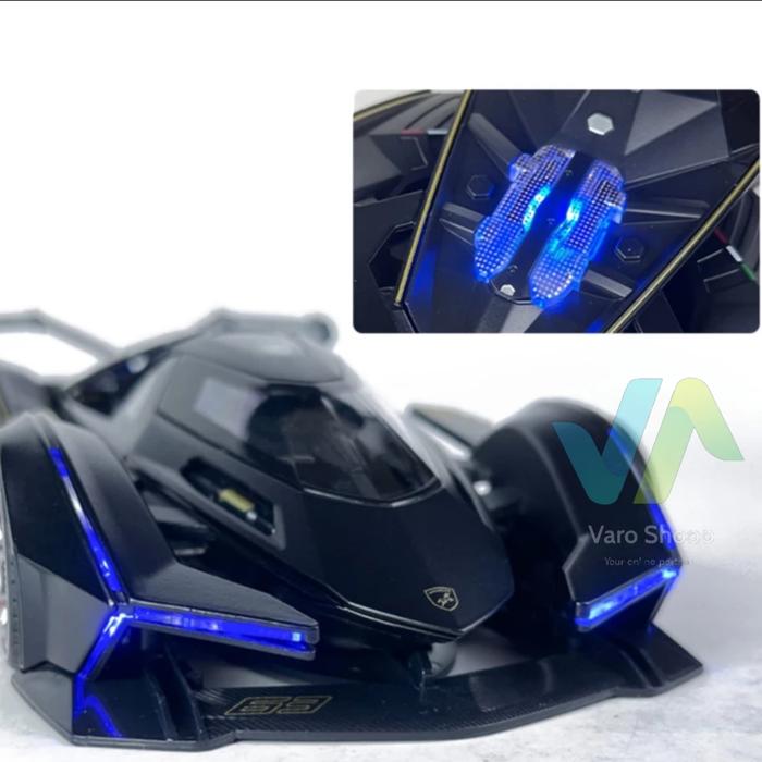 Jual Miniatur Diecast scala 1:22 Mobil Lambo V12 Vision GT - Hitam ...