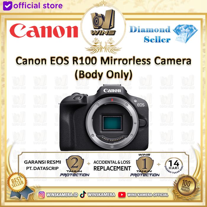 Promo Canon EOS R100 Mirrorless Camera Body Only - Garansi Resmi Cicil ...