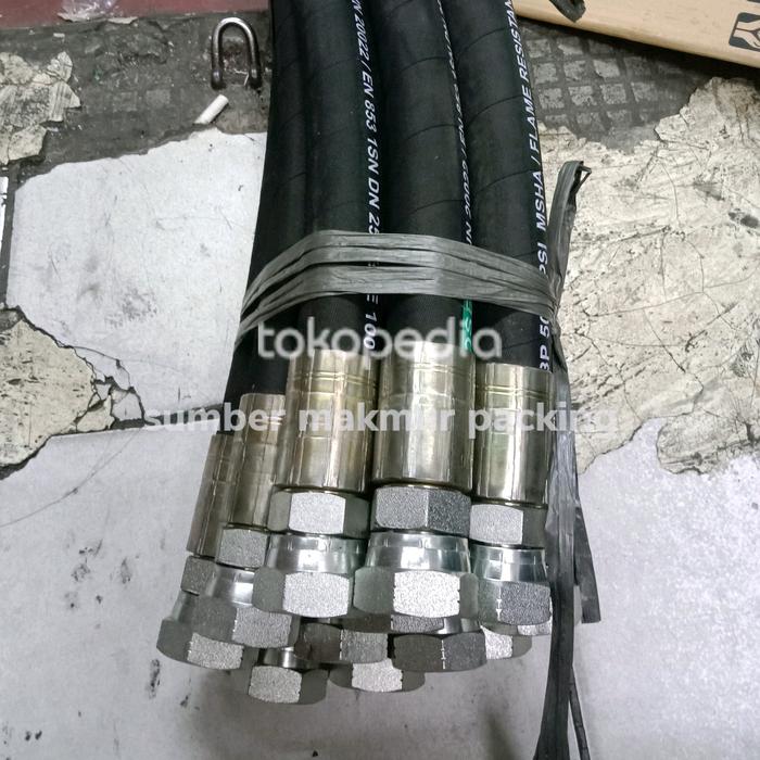 Jual selang hydraulic 275 Bar 1/2" x 560cm berikut nepel drat female 1/2npt - Jakarta Barat ...