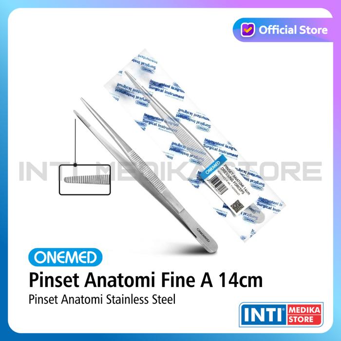 Jual ONEMED - Pinset Anatomi Stainless Steel | Anatomis Dressing Forcep ...