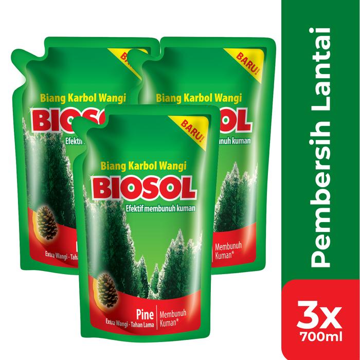 Jual Biosol Biang Karbol Wangi Pembersih Lantai 700ml - Isi 3 Di Seller Velvet Store ...