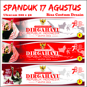 Jual spanduk 17 agustus || banner kemerdekaaan || bisa costum desain ...