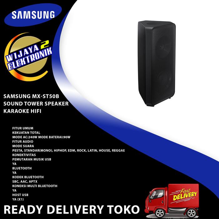 Jual SAMSUNG MX-ST50B SOUND TOWER SPEAKER KARAOKE HIFI / MXST50B / MX ...