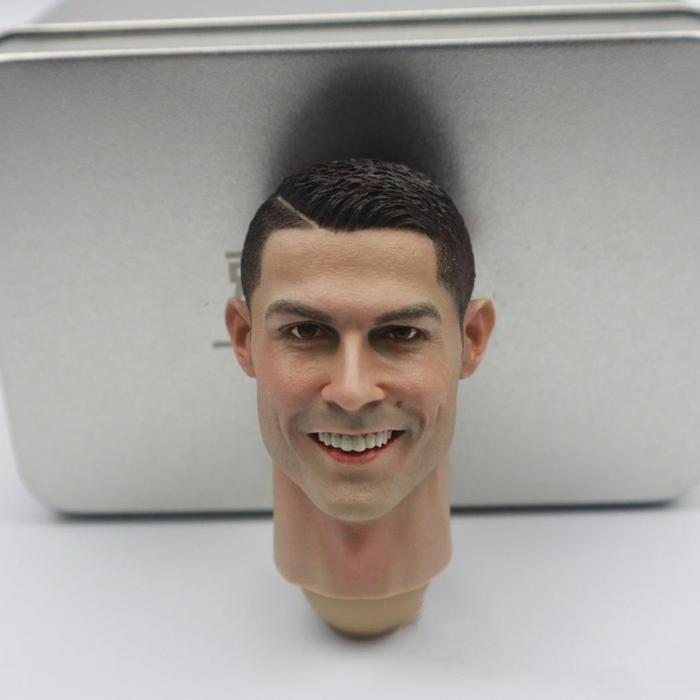 Jual Promo 16 Scale Cristiano Ronaldo Cr7 Smile Face Head Sculpt Model ...