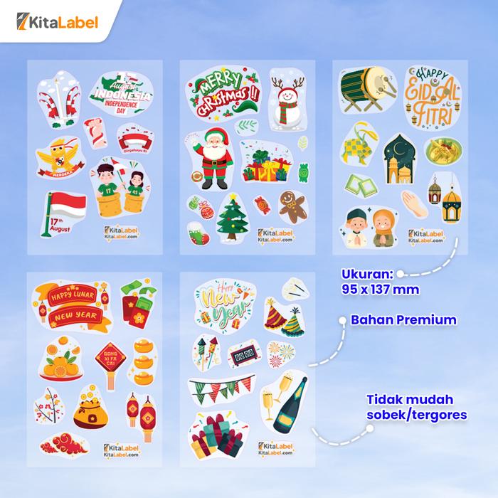 Jual STICKER SET KOREA CHIBI, HARI BESAR, MAKANAN, HEWAN, KIDS DRAWING ...