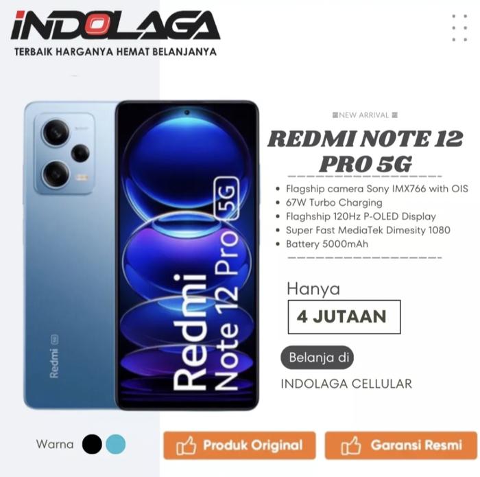 Jual INDOLAGA XIAOMI REDMI NOTE 12 PRO 5G RAM 8GB+256GB BERGARANSI ...