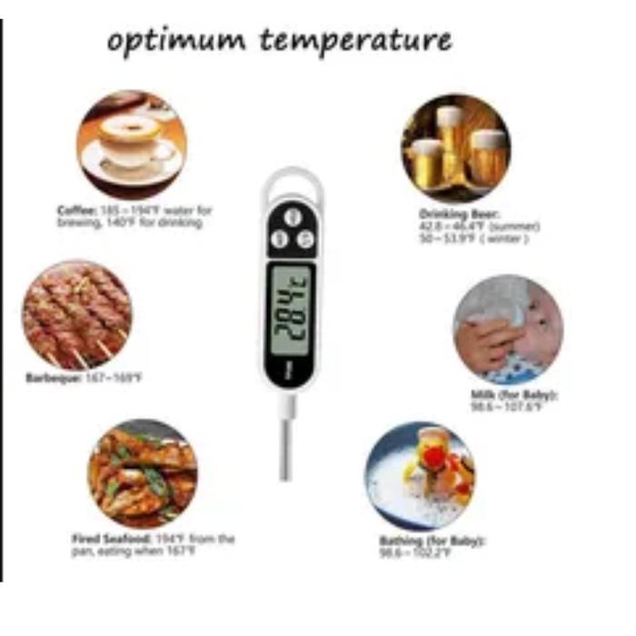 Jual Digital Termometer Minuman Susu Kopi Teh Air Panas Dapur Tp300 Di ...