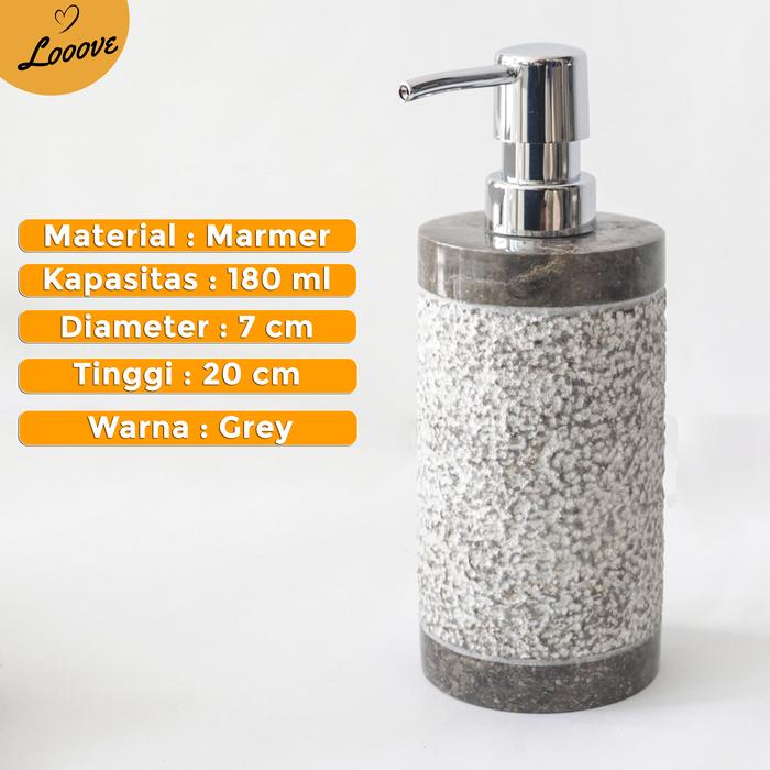 Jual Soap Dispenser/Botol Tempat Sabun Batu Alam Marmer Terazzo ...