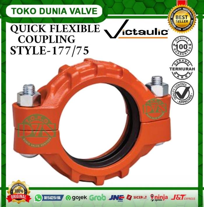 Jual QUICK FLEXIBLE COUPLING STYLE 177/75 - 1.1/2" VICTAULIC ORIGINAL - Jakarta Pusat - Toko ...