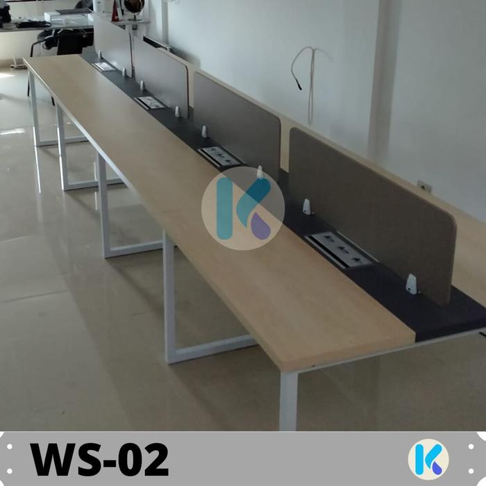 Jual Meja Staff Kantor Workstation Call center Modular 8 - 6 orang WS ...