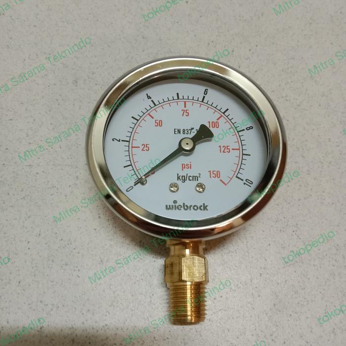 Jual Pressure / Pressure Gauge Raket Stainless 2,5 inch 10 bar 150 psi - Jakarta Barat - Mitra ...
