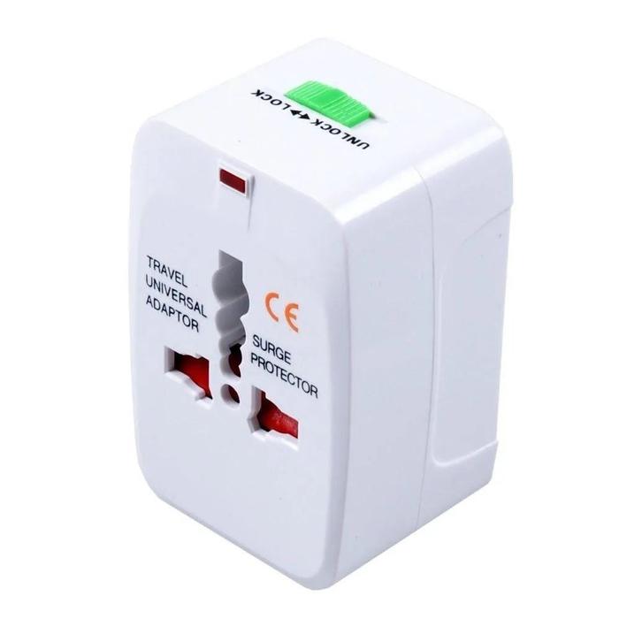 Jual Universal Travel Adaptor Dual USB Port / colokan listrik universal ...