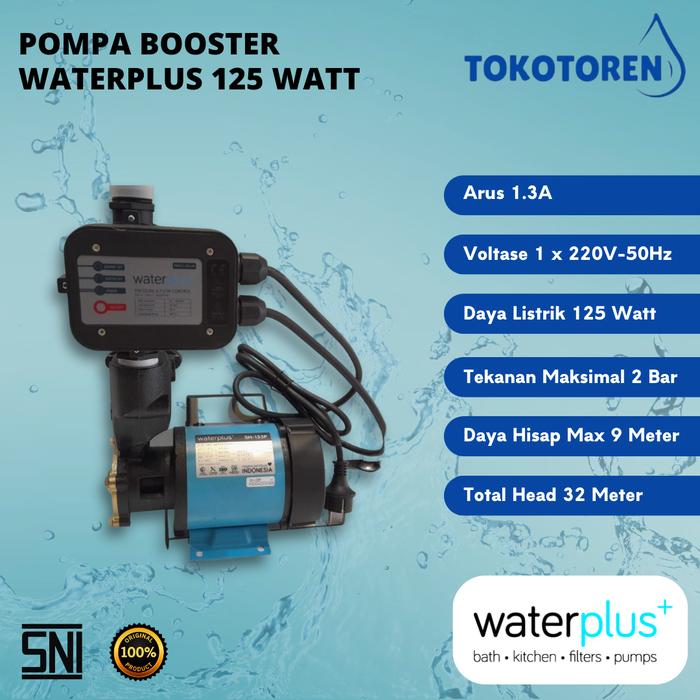 Jual Pompa Booster Waterplus 125 / Pompa Khusus Dorong Garansi Resmi ...