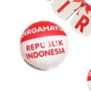 Jual BALON FOIL DIRGAHAYU RI BENTUK LOVE ATAU BULAT MERAH PUTIH RI ...