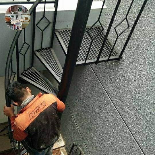 Jual tangga rebah dan tangga putar besi minimalis - Kota Depok - fitama ...