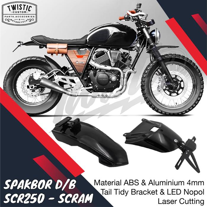 Jual Spakbor Set Depan Belakang Scram Motor Benelli Keeway SCR 250 250V PNP - Kota Tangerang ...