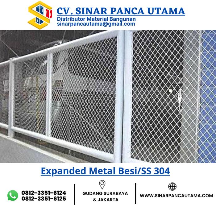 Jual Expanded Metal Besi / Stainlees Steel SS304 / Aluminium 1,2 x 2,4m - Kab. Sidoarjo - Sinar ...