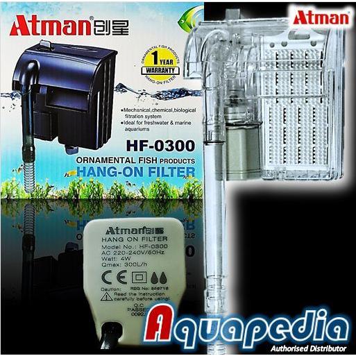 Jual Filter Gantung Aquarium/Hang on Atman HF-0300 - Jakarta Pusat ...