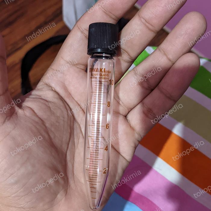 Jual Iwaki Centrifuge Tube Tabung sentrifuse V bottom with screw cup ...