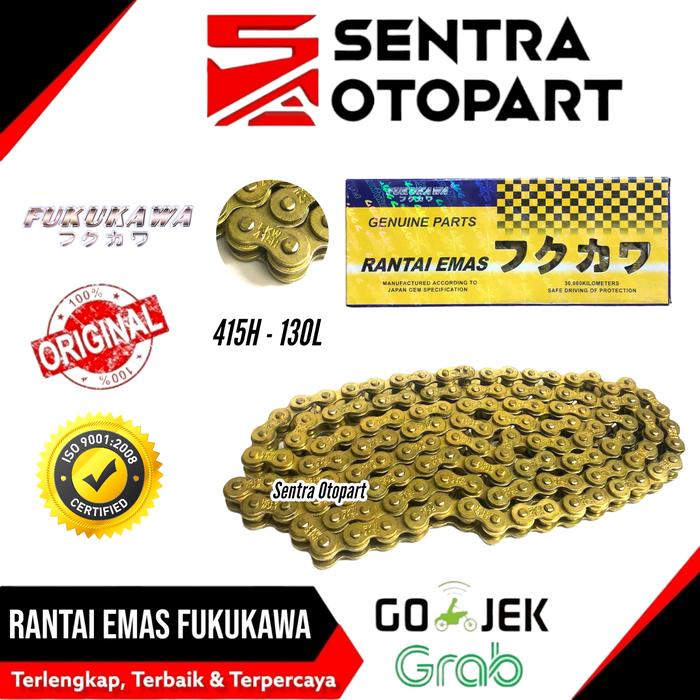 Jual Rantai rante racing emas gold ukuran 415 130 hsbt fukukawa ...