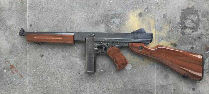Jual Mainan / prop smg amerika us army Thompson m1a1 Replica 3D Printed ...