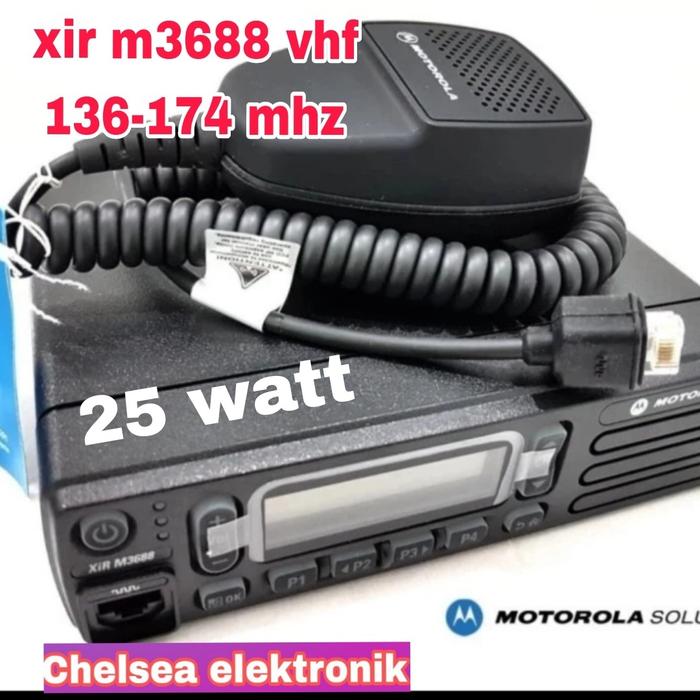Jual RIG MOTOROLA XIR M3688 VHF 25 WATT DIGITAL ANALOG RADIO 2 ARAH ...