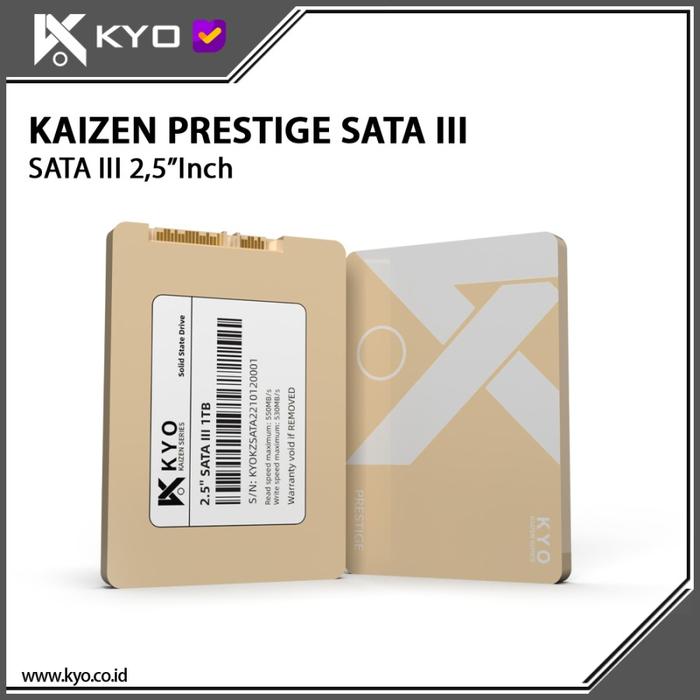 Promo SSD KYO KAIZEN 2TB PRESTIGE SATA III 2.5" 6GB/S SSD SATA 3 Cicil ...