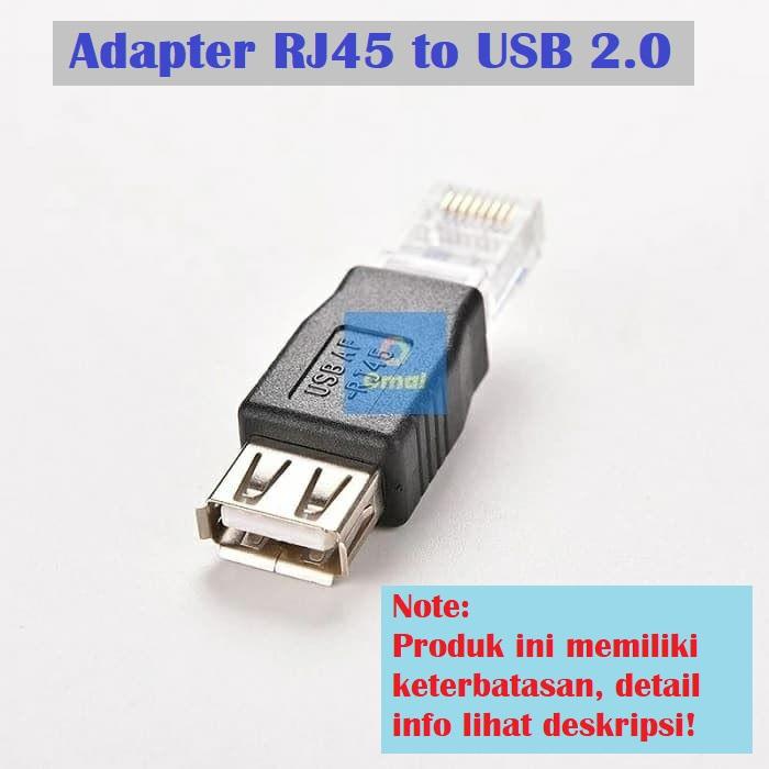 Jual Converter RJ45 LAN to USB Female USB Adapter Connector Extension ...