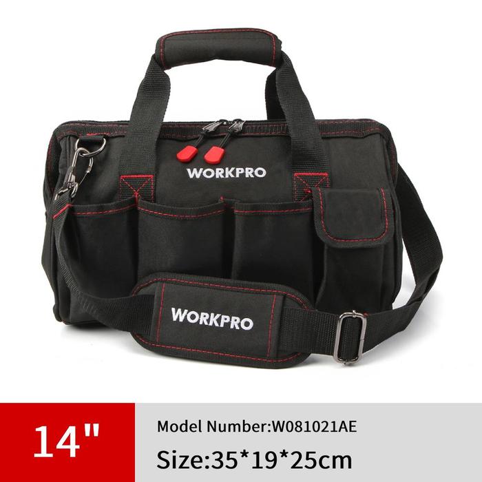 Jual WORKPRO Professional Electrician Tool Bag 12-18 Inch Tas Alat ...