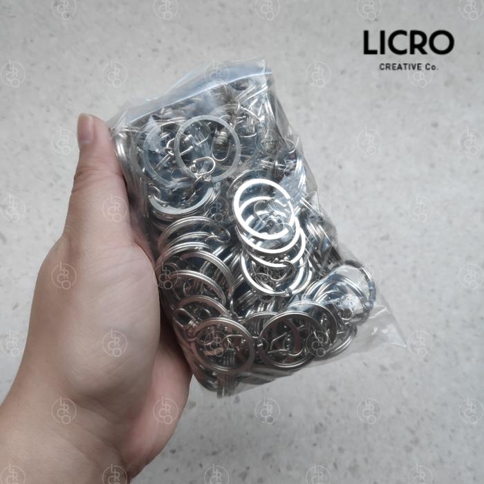 Jual KEYCHAIN RING 2CM GANTUNGAN KUNCI TEBAL ECERAN SATUAN - Kab ...