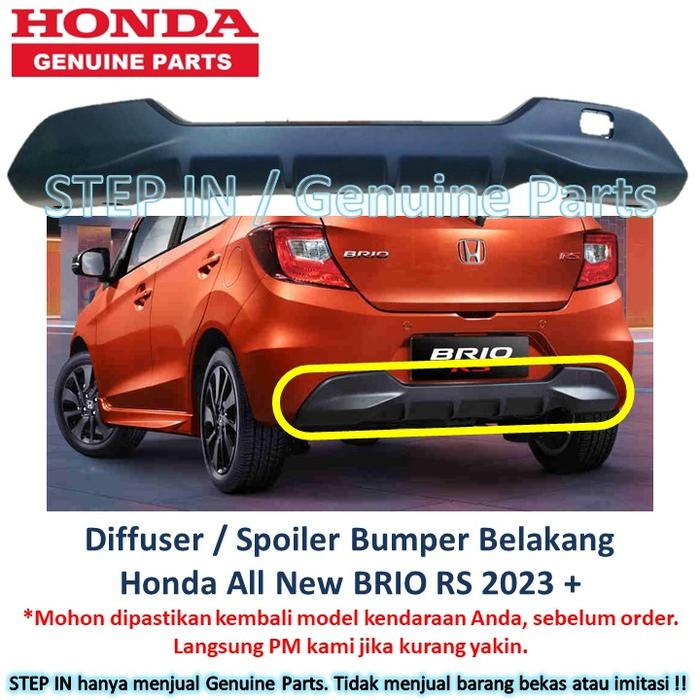 Jual Diffuser Bemper Belakang ALL NEW HONDA BRIO RS 2023 2024 original ...
