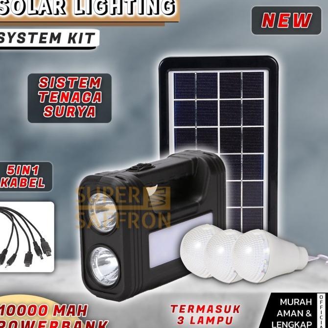 Jual LAMPU SOLAR CELL SISTEM SET PANEL SURYA LED EMERGENCY LAMP ...