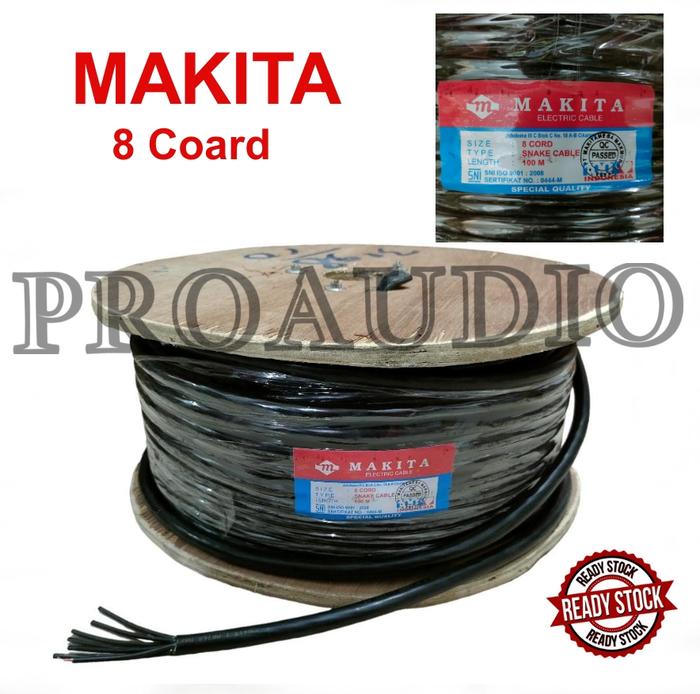 Jual Kabel Snake isi 8 channel 8 cord MAKITA 1 Roll Panjang 100m ...
