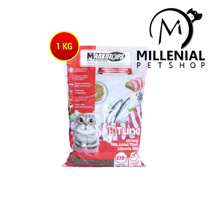 Jual Makanan Kucing MARKOTOP Repack 1 kg cat food MARKOTOPS 1kg no Bolt ...