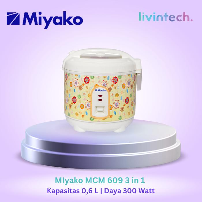 Jual Miyako Magic Com MCM-609 0.6L Rice Cooker Mini Termurah Surabaya ...